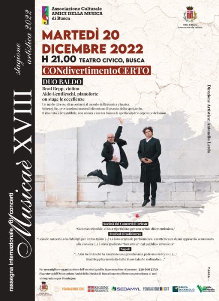Con divertimento certo - Duo Baldo 20 dicembre 2022 - Amici della ...